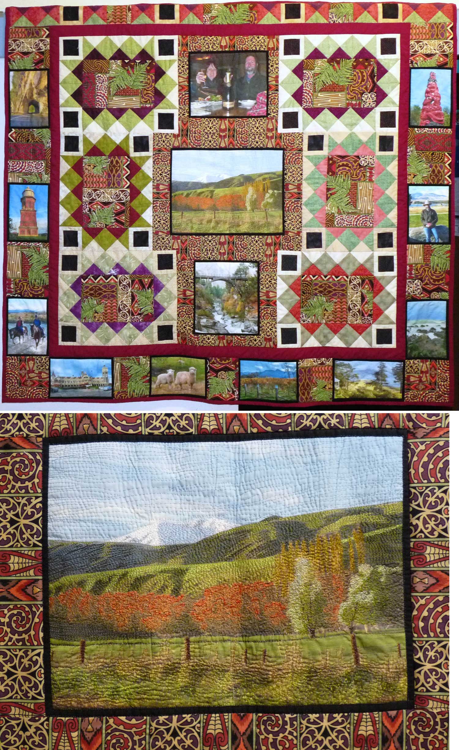 Kiwiana fabrics for quilts, patchwork patterns, NZ quilting fabrics ...