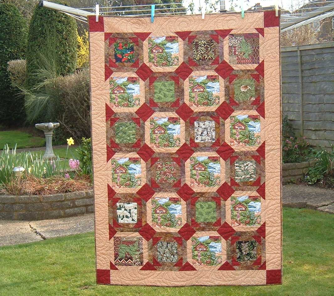 Kiwiana fabrics for quilts, patchwork patterns, NZ quilting fabrics ...
