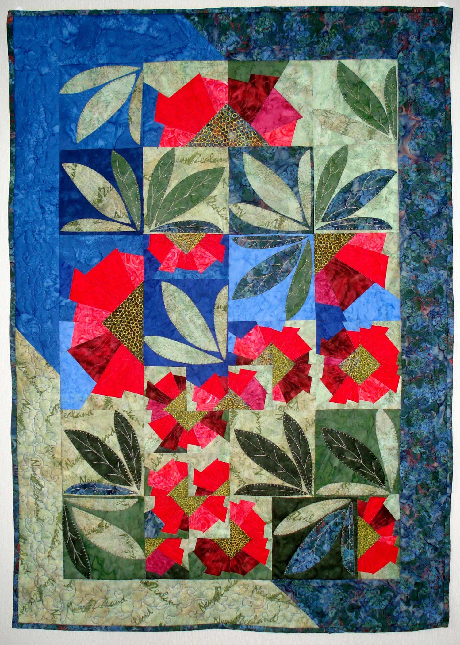 Kiwiana fabrics for quilts, patchwork patterns, NZ quilting fabrics ...